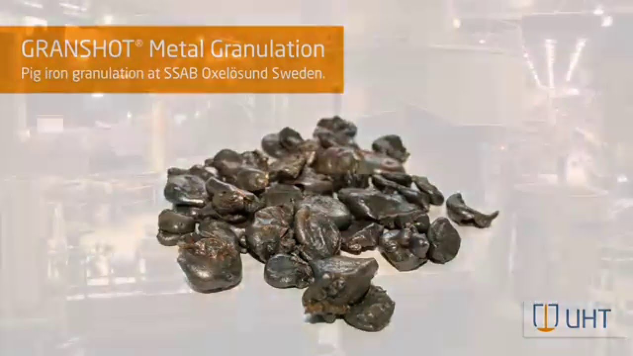 GRANSHOT® Pig Iron Granulation at SSAB, Oxelösund, Sweden - YouTube