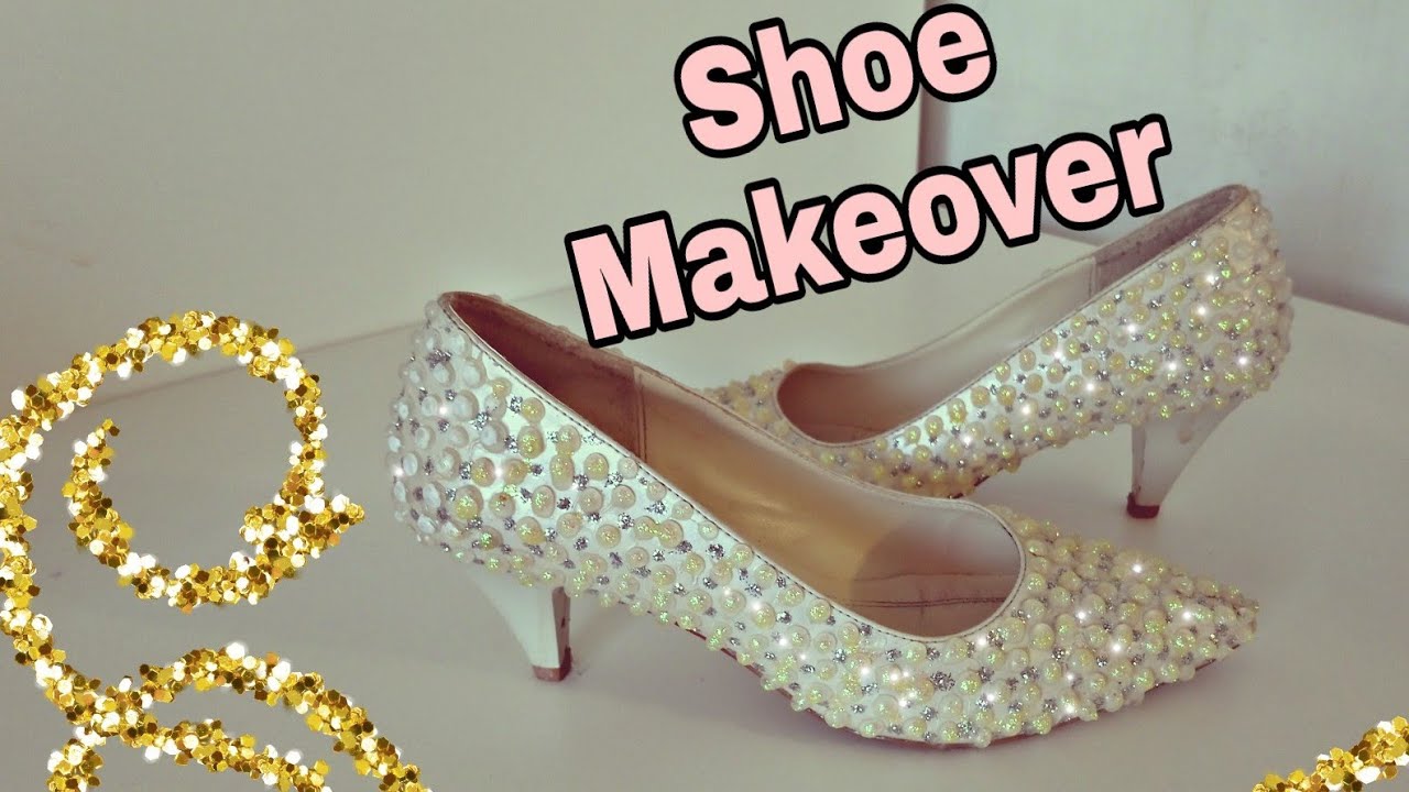 #Howtomake, #shoemakeover Shoe Makeover / Super Easy makeover for ...