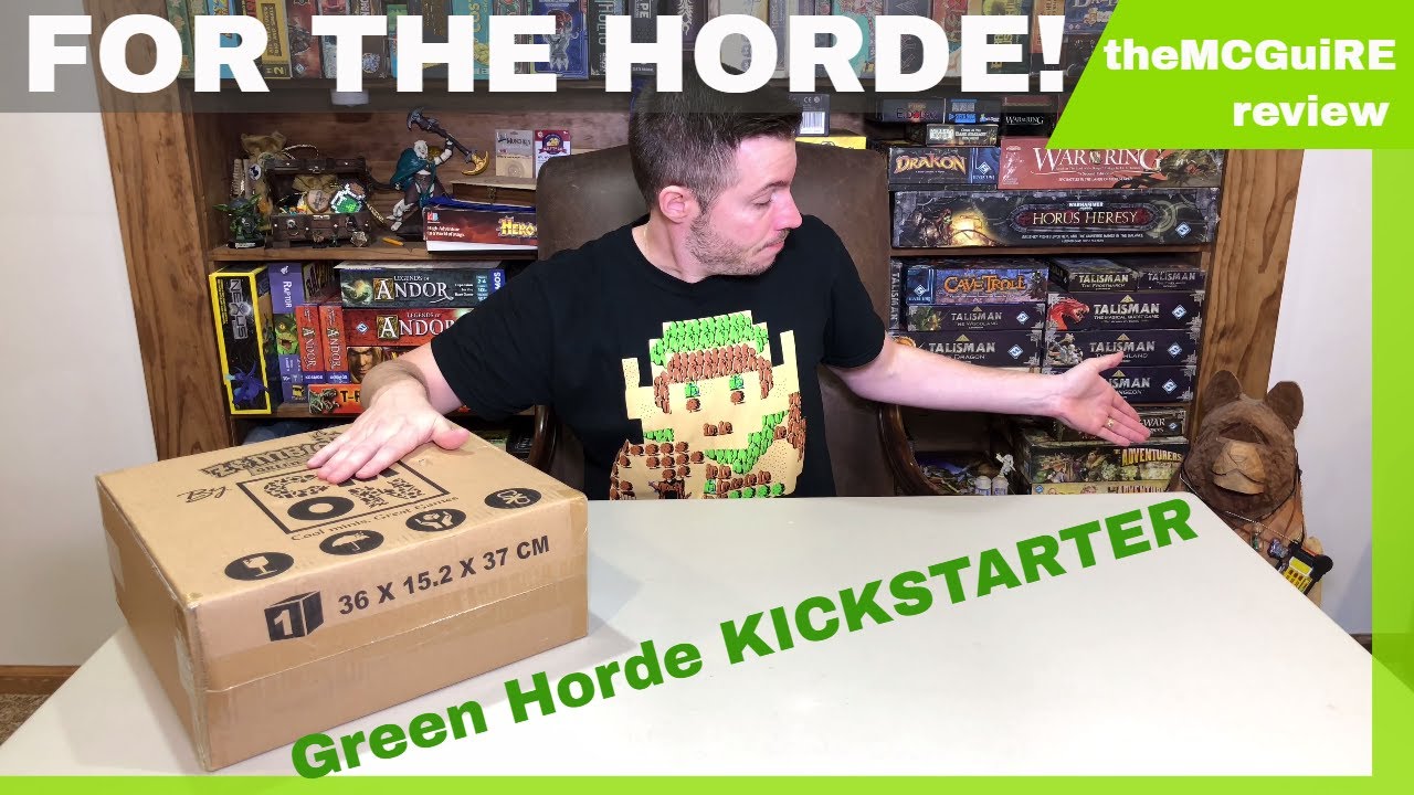 Zombicide GREEN HORDE Board Game Unboxing Miniature Review - YouTube