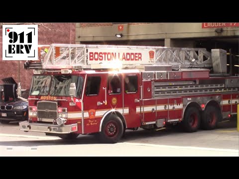 Boston Fire Ladder 17 Spare Responding - YouTube