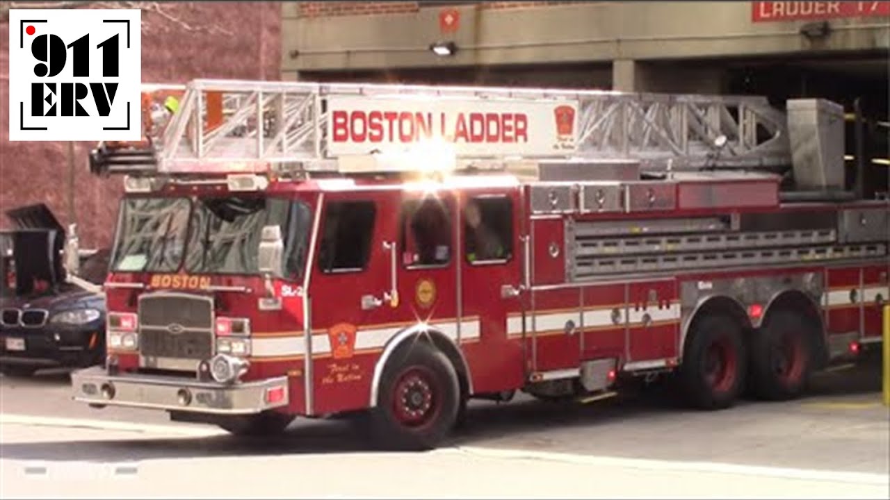 Boston Fire Ladder 17 Spare Responding - YouTube