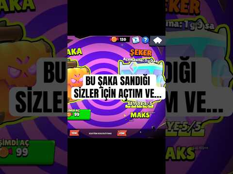 ŞAKA MI ŞEKER Mİ? BU SEFER SİZLER İÇİN AÇTIM !  #brawlstars #BGS25 #luckygameplay