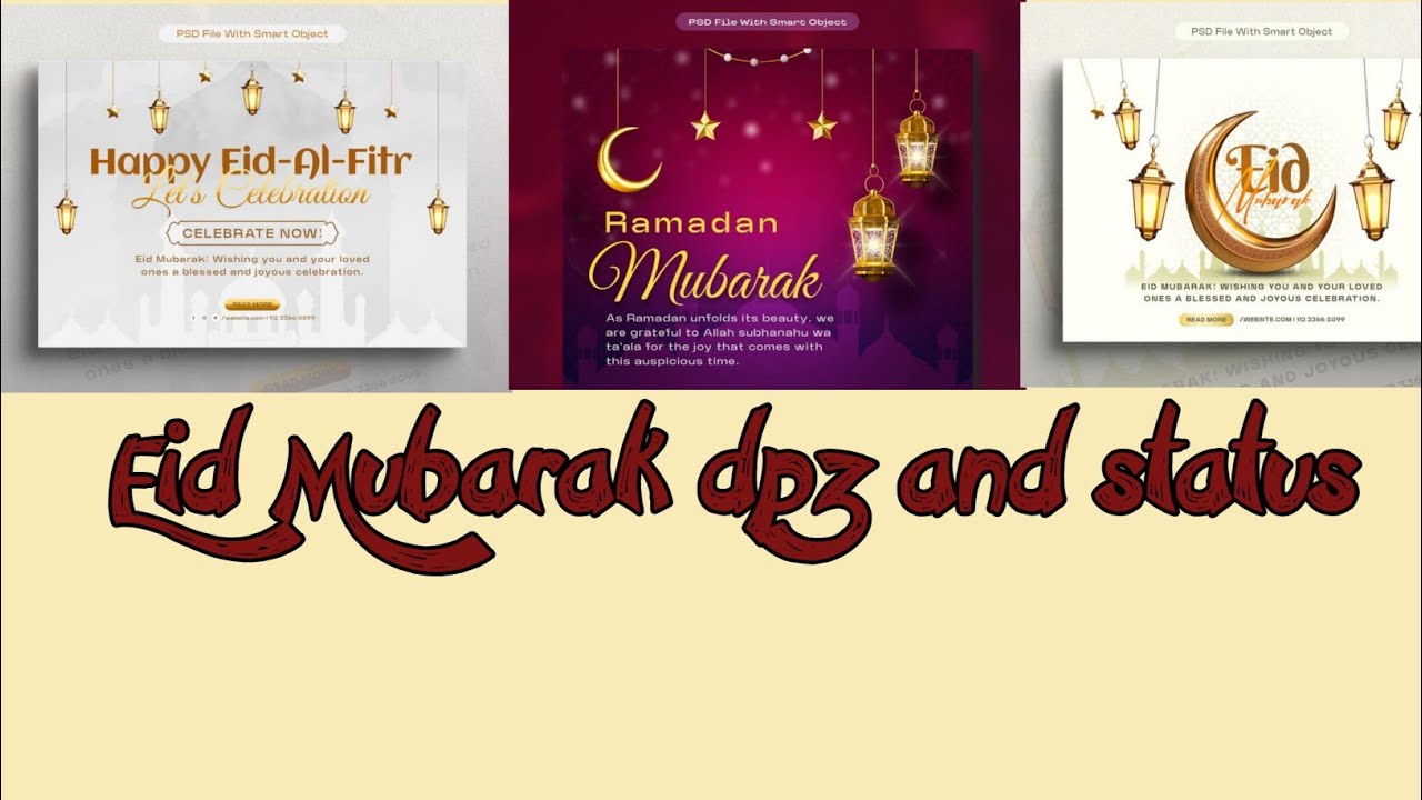 Eid Mubarak dpz and status for Whatsapp profile pic||Eid Mubarak ...