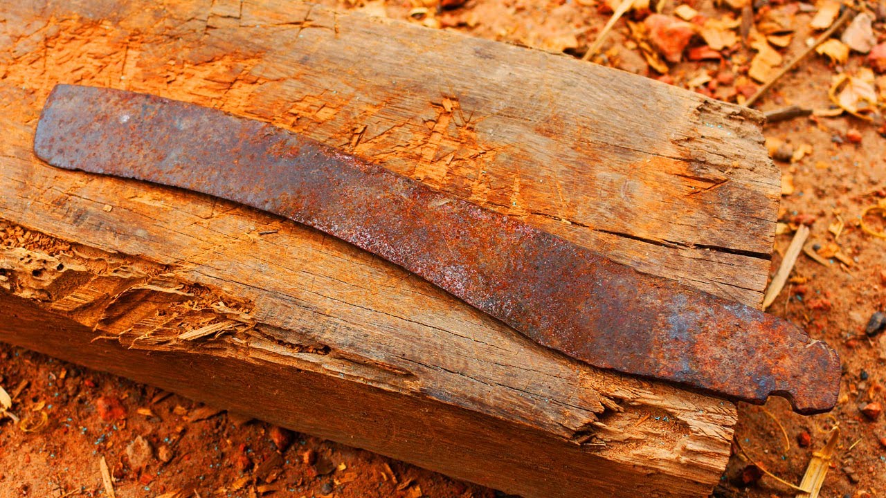 Tool Restoration Rust Removal: Making Ninja Swords From Old Rusty Metal ...