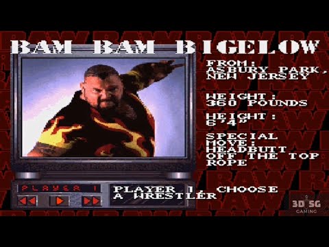 WWF Raw (SNES) using Bam Bam Bigelow - YouTube