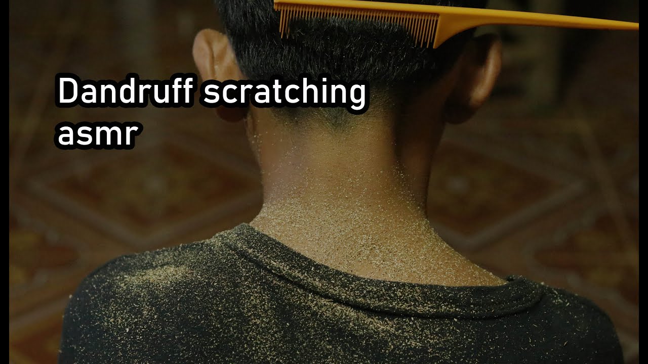asmr tapping scalp - comp dandruff scratching satisfying video - YouTube