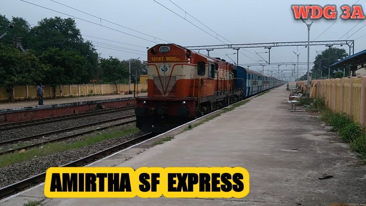 Extended Amritha Express Honking & Skipping Ambathurai Railway Station ...