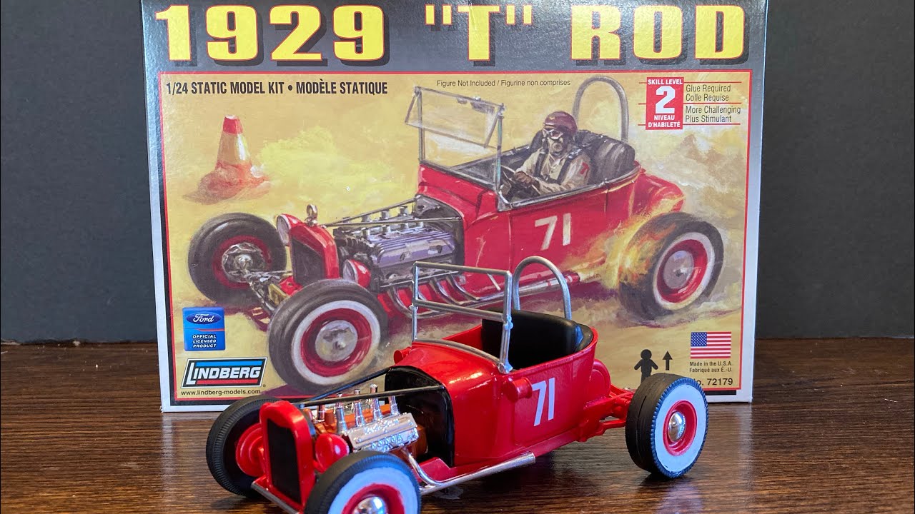T Rod Finished! 1/24 scale Lindberg T Rod - YouTube