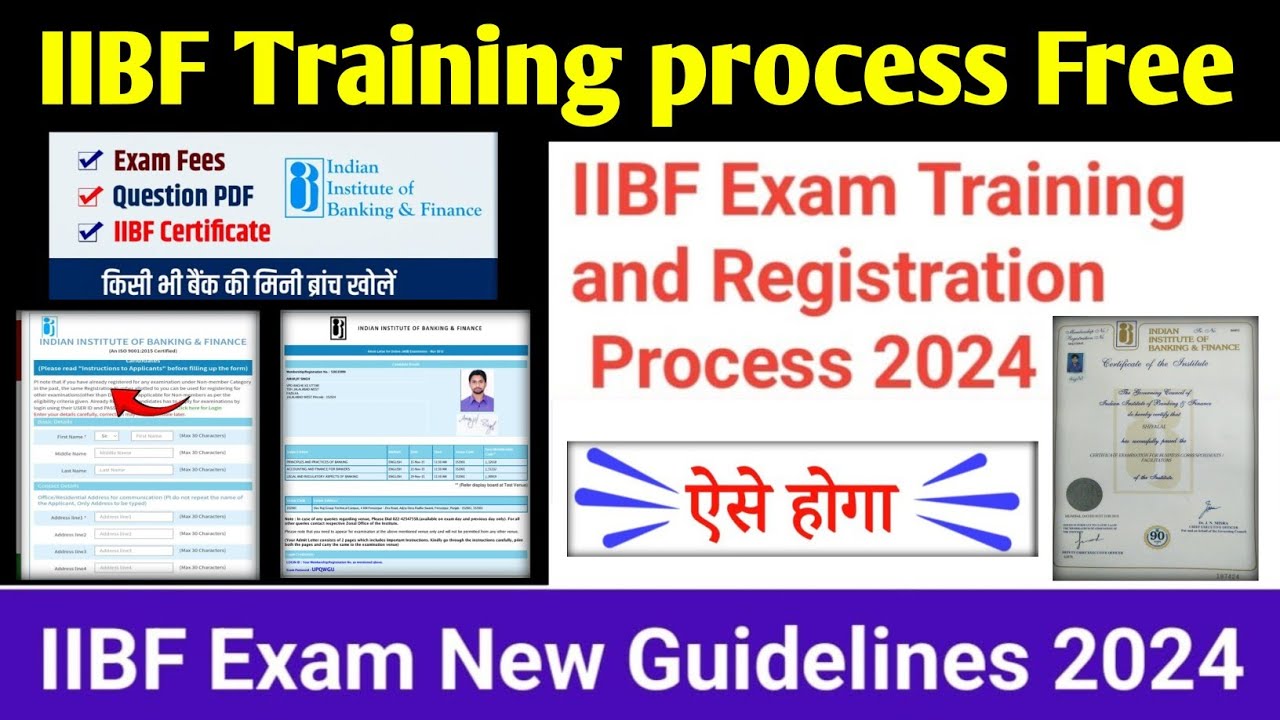 IIBF exam training and Registration process 2024 IIBF Training process Free IIBF exam ...