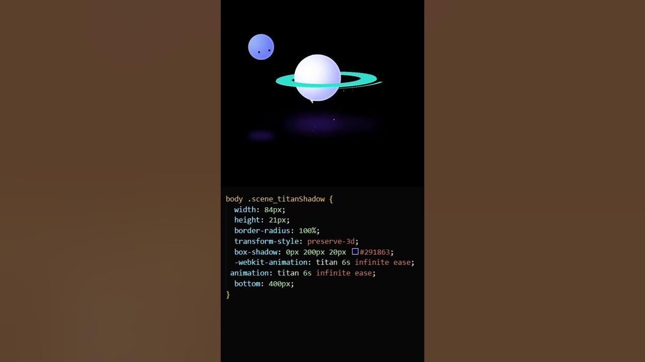 Create A Stunning Neptune Animation With Html And Css 🌌 Coding Html 
