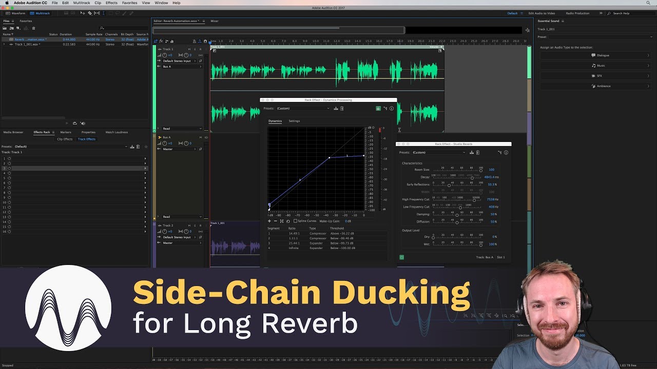 How to Map Side-Chain Ducking to the Long Reverb Effect - YouTube
