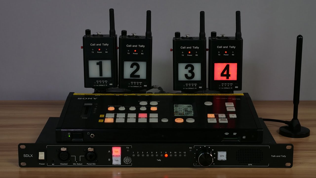 Sony MCX-500 wireless two way walkie talk and tally installation video ...