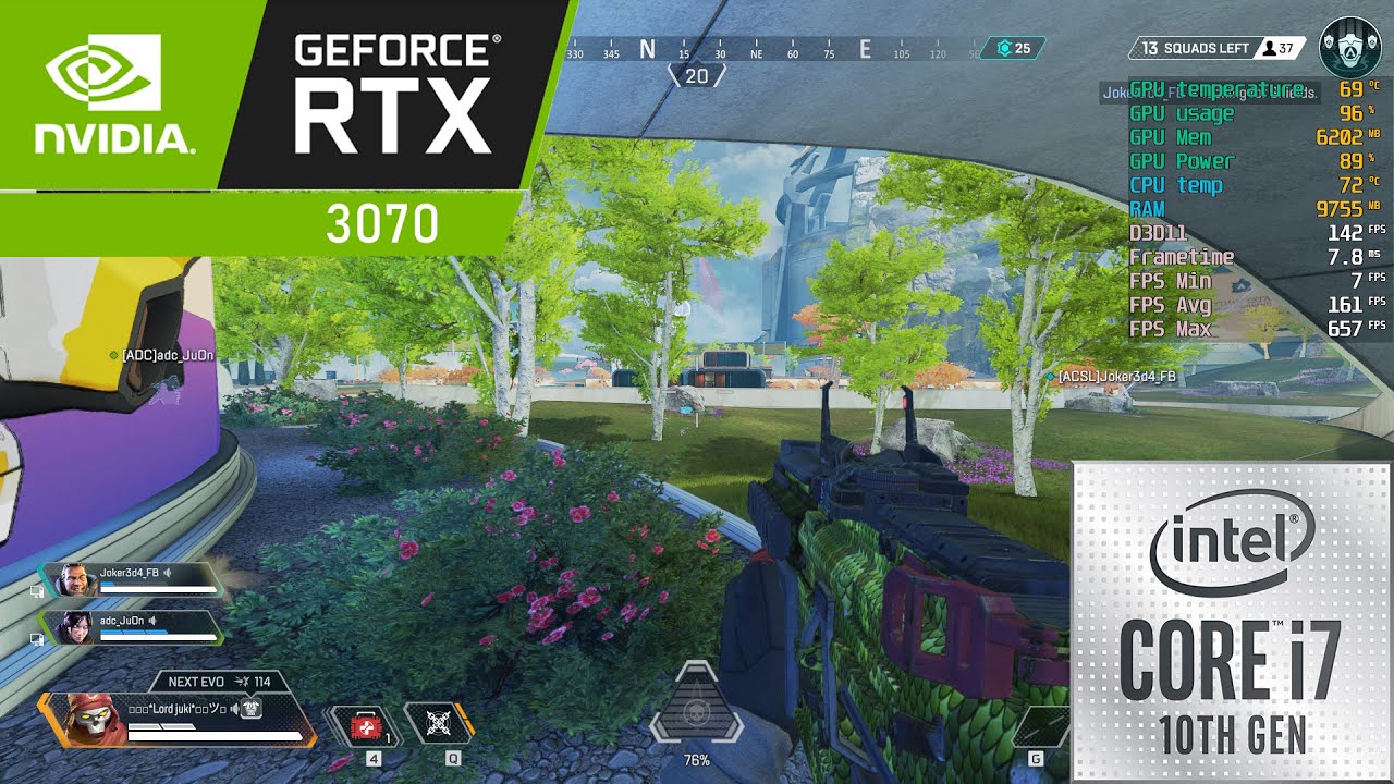 Apex Legends Ultra Graphics : RTX 3070 + i7 10700K - YouTube