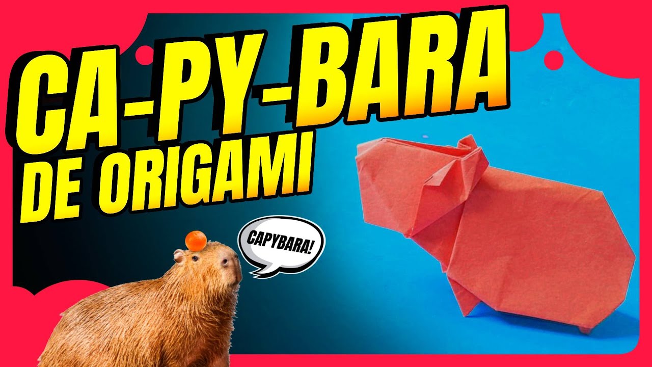 🍊Carpincho o Capybara de Origami Paso a paso 🤩 | Arte Track - YouTube