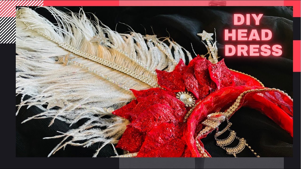 DIY Headdress / DIY Head Piece / DIY Fashion / Las Vegas Show Girl Head ...