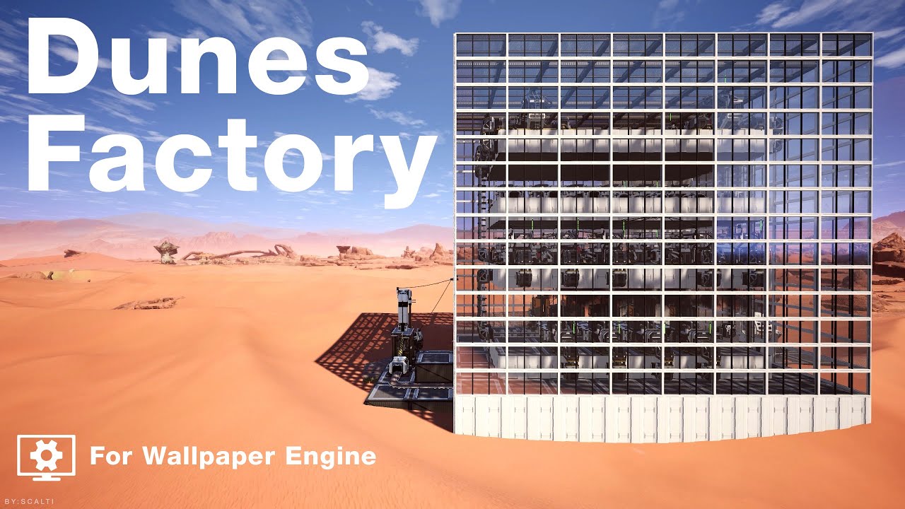 Reinforced Iron Plate Factory in the Dunes - SATISFACTORY [Wallpaper ...