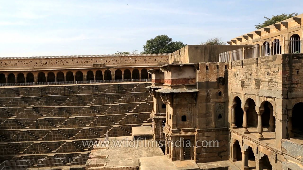 Chand Baori: one of the deepest and largest step wells in India - YouTube