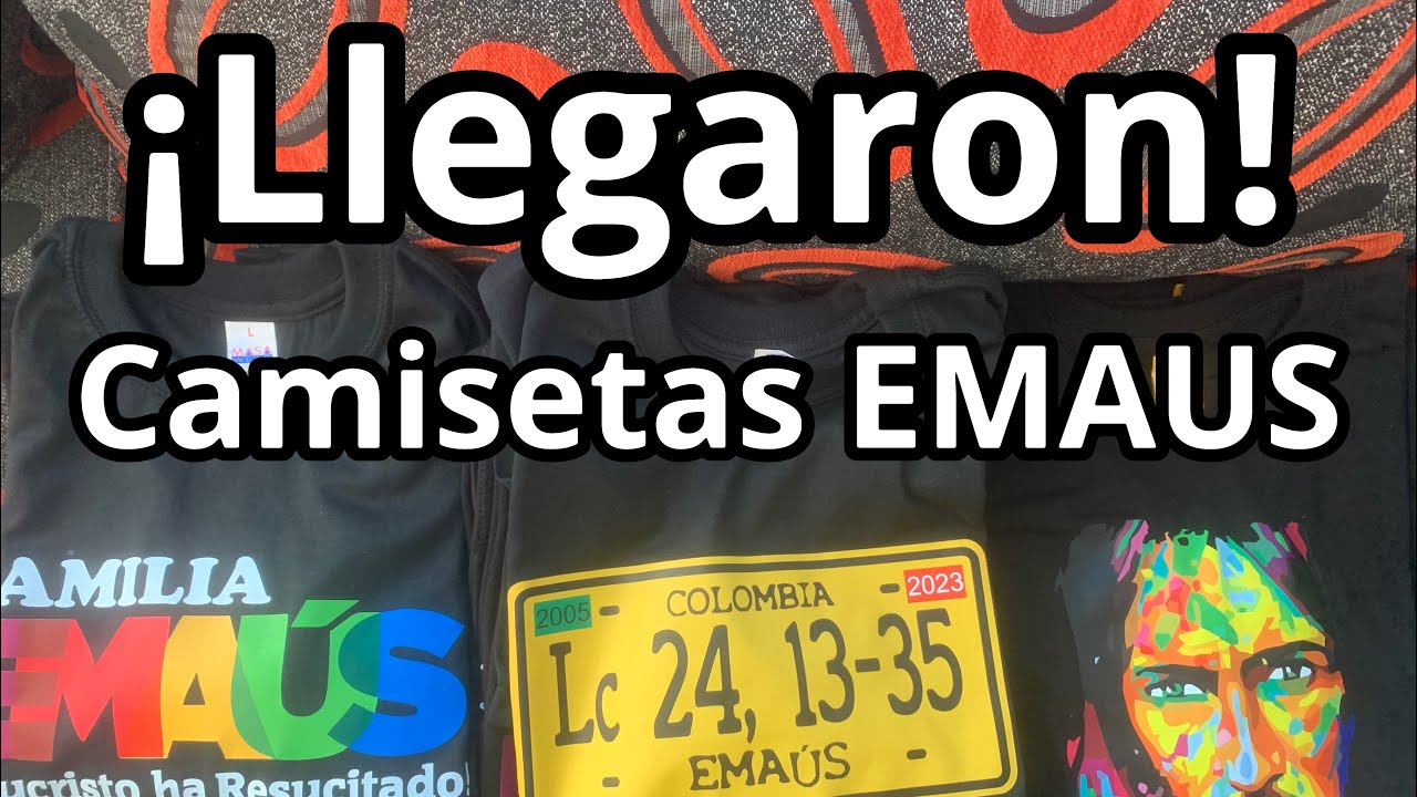 Llegaron las camisetas (Franelas) y las calcomanías #Emaus - YouTube
