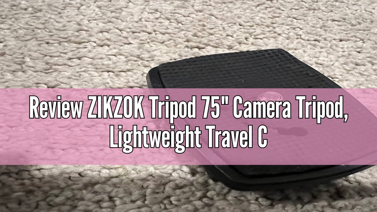 Review ZIKZOK Tripod 75" Camera Tripod, Lightweight Travel Cell Phone ...