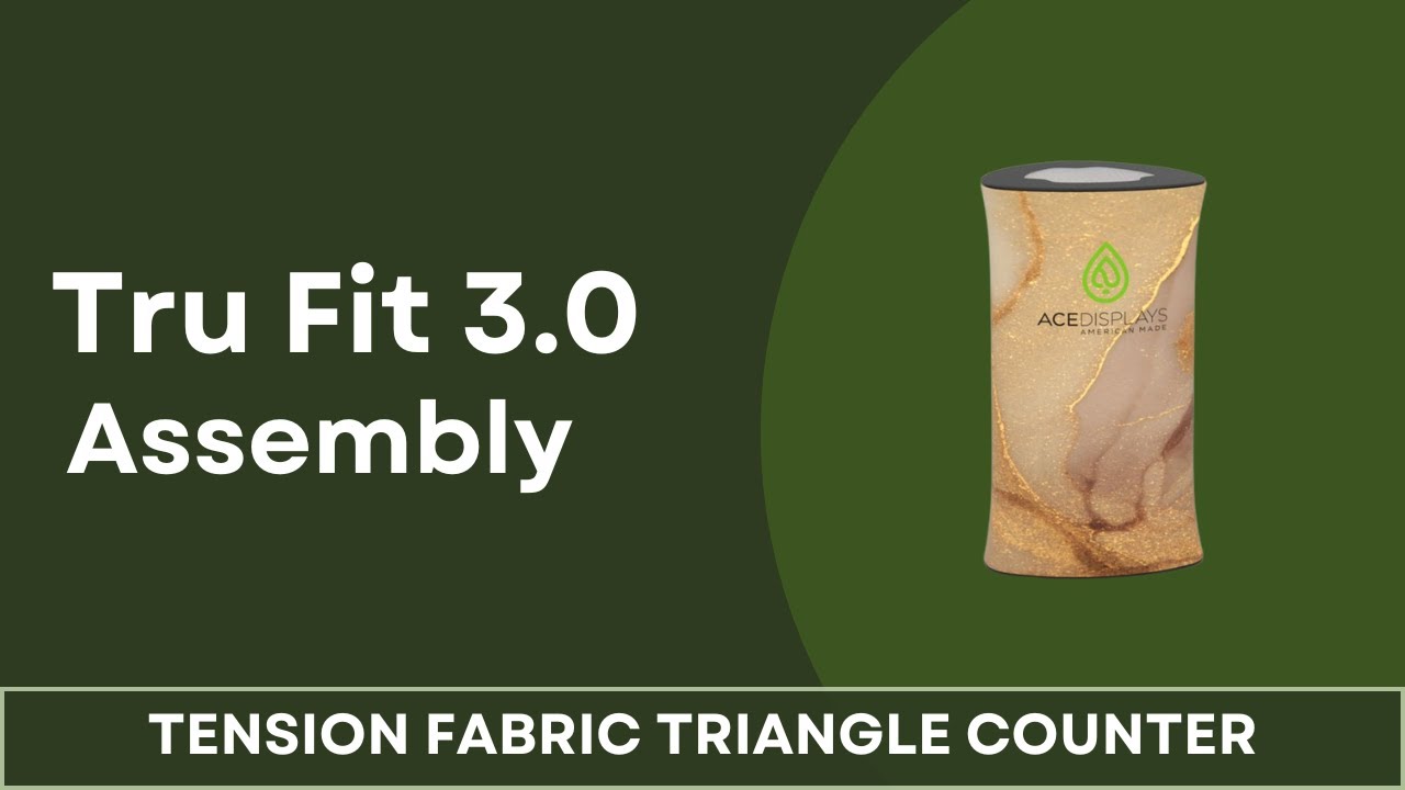 Triangle Counter | Tension Fabric | Tru Fit 3.0 | Ace Displays - YouTube