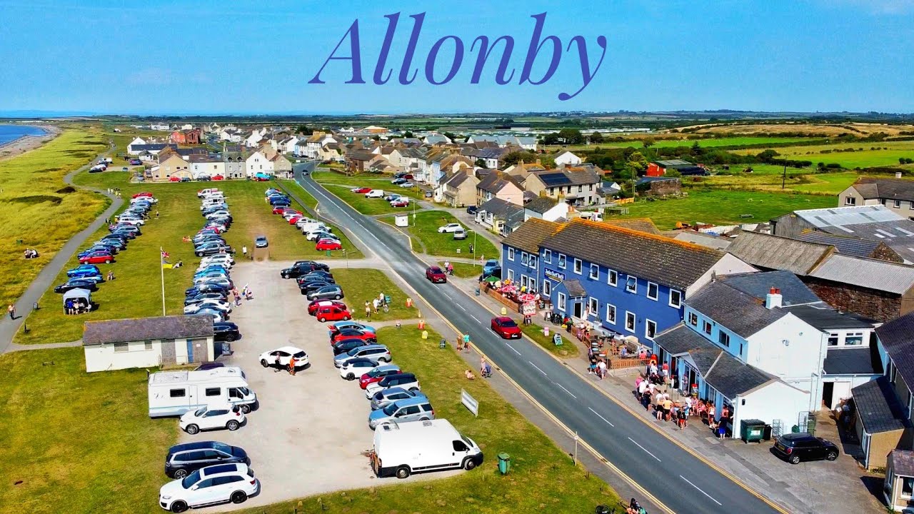 Allonby and Dubmill Point Cumbria by Drone - YouTube