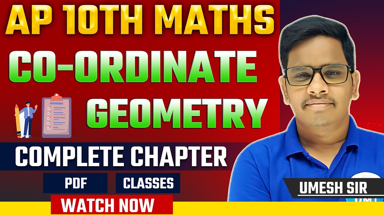 Co ordinate Geometry Total Chapter In One Video - 10th Class || NCERT ...