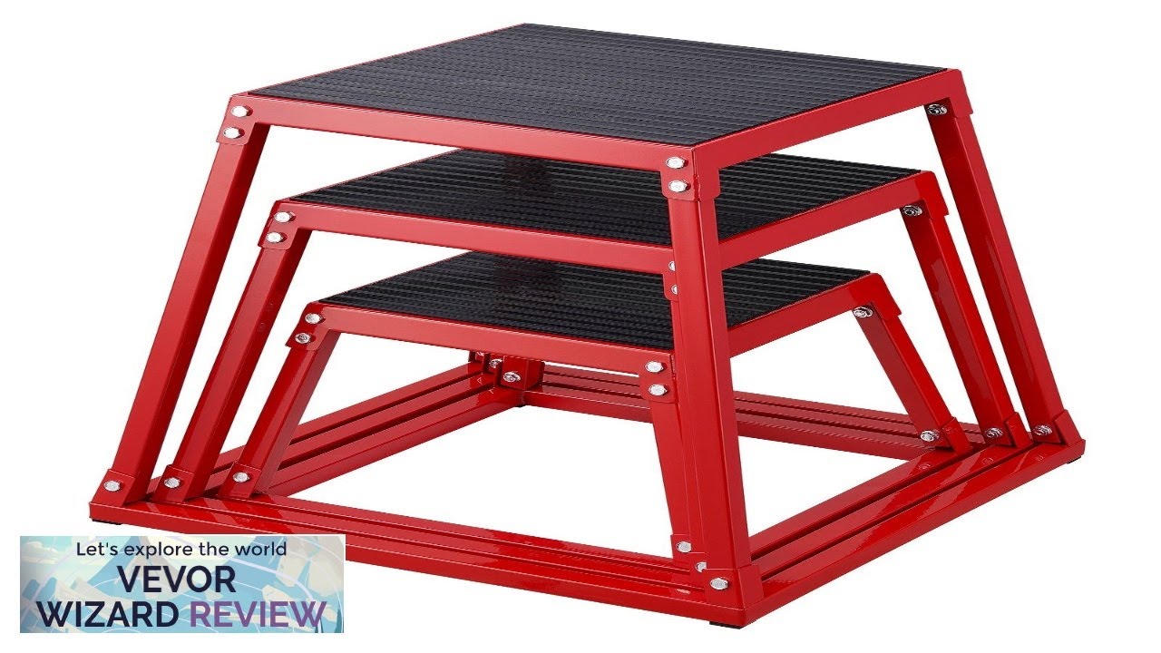 VEVOR Plyometric Jump Boxes 12/18/24 Inch Plyo Box Platform and Jumping ...