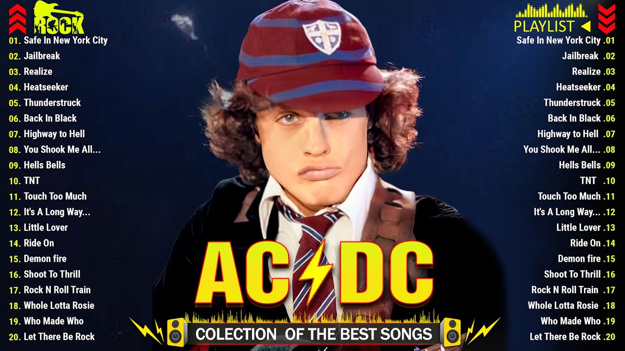 ACDC Greatest Hits Playlist Full Album ~ Best Rock Rock Songs ...