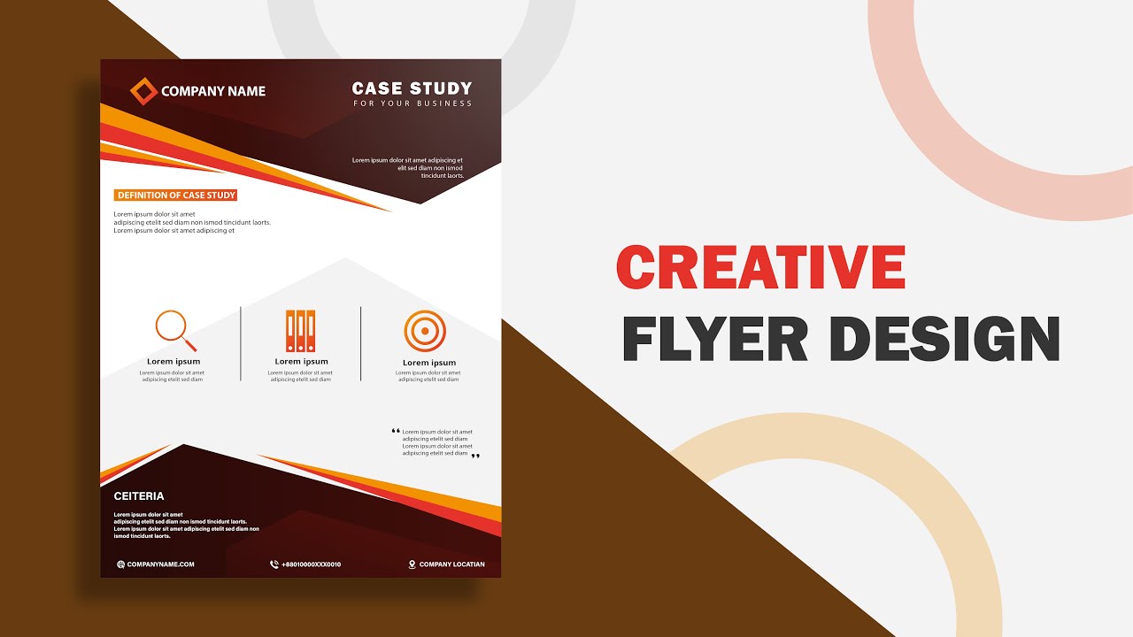 Flyer Design in Illustrator || Adobe Illustrator CC 2021 || ANBYON ...