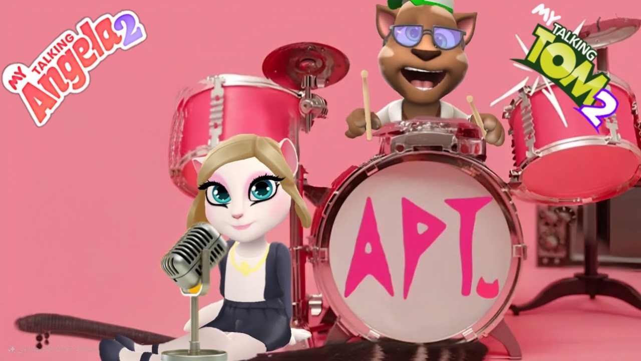 ROSÉ & BRUNO MARS - APT | My Talking Angela 2 & Talking Tom 2 | New ...