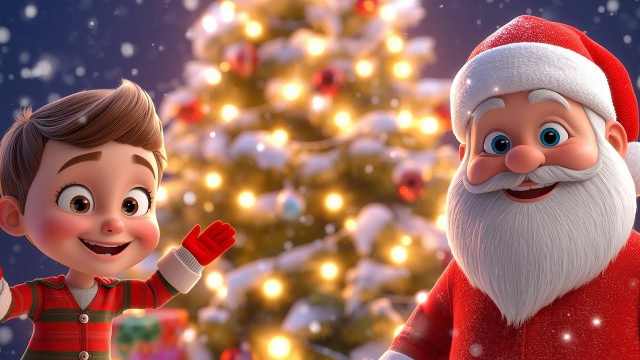 Kids Christmas Song 🎄 | Merry Christmas Cartoon | Santa Claus 3D ...
