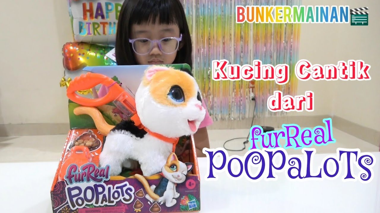 Kucing Cantik mainan FurReal PoOpaLoTs bisa Poop Pets Peliharaan - YouTube