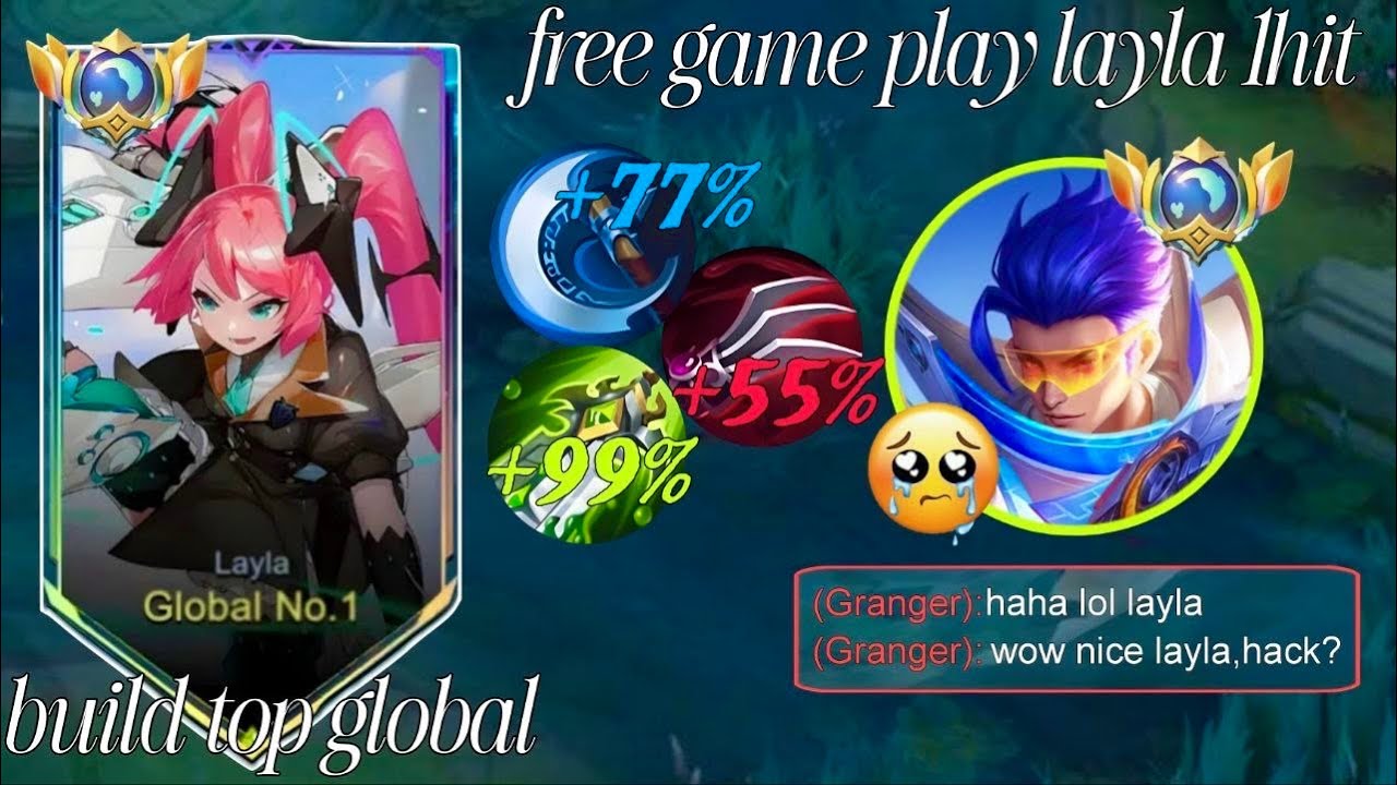 GOOD GAMEPLAY LAYLA😘FULL RANK EASY KILLS BUILD DAMAGE | ONE HIT LAYLA ...