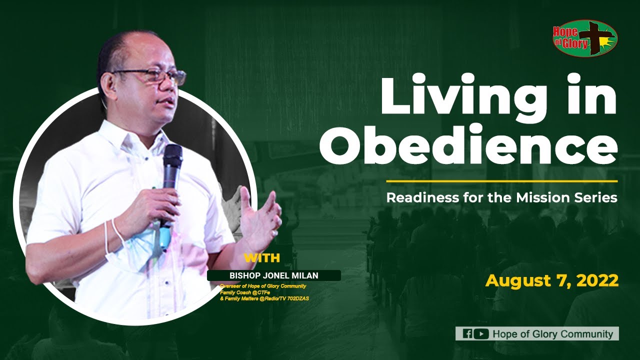 LIVING IN OBEDIENCE | Bishop Jonel Milan - YouTube