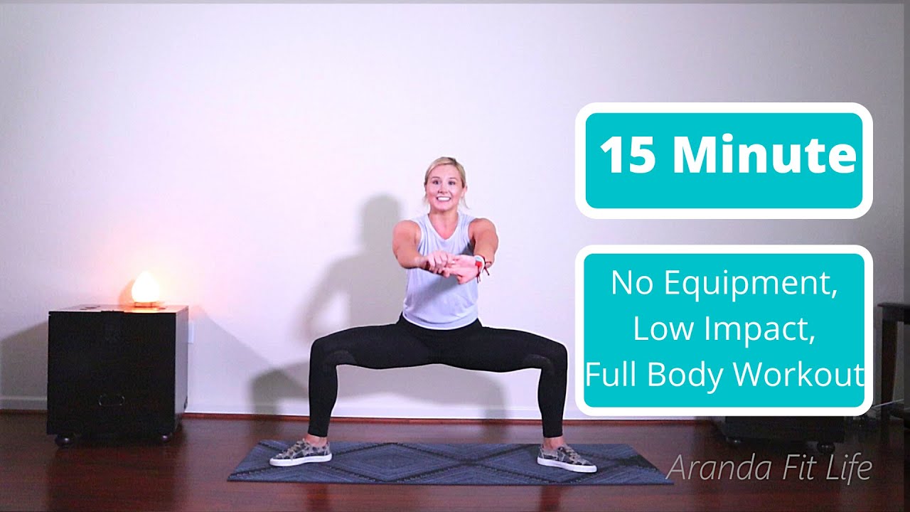15 Minute HIIT Workout, No Equipment, Low Impact Workout - YouTube