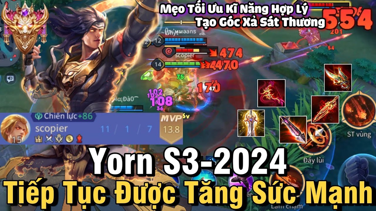 Yorn S3-2024 Liên Quân Mobile | Cách Chơi, Lên Đồ, Phù Hiệu, Bảng Ngọc ...