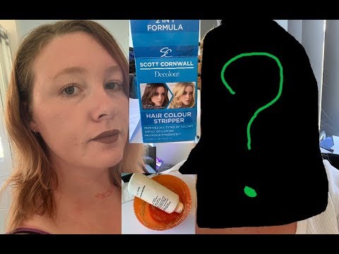 hair bleach Part 1....FAIL - YouTube