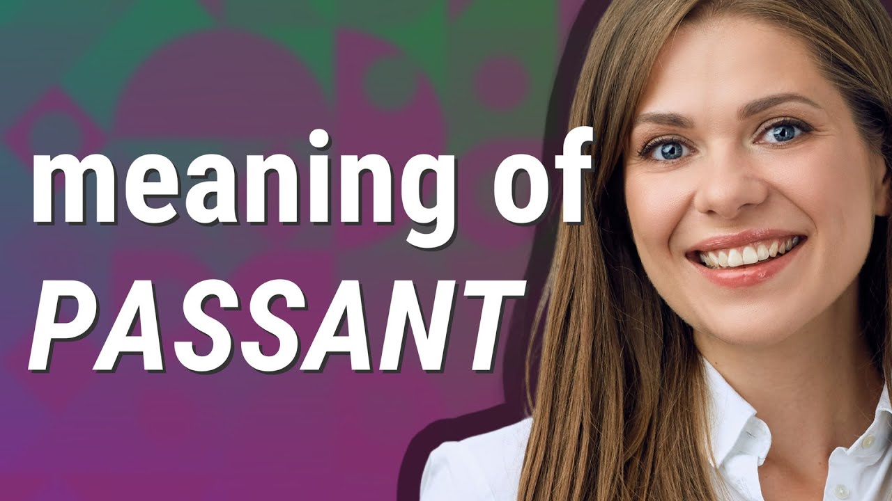 Passant | meaning of Passant - YouTube