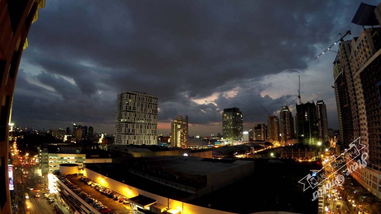 Cubao, Manila, Philippines - Time-Lapse Sunset April 2016 (4K ...