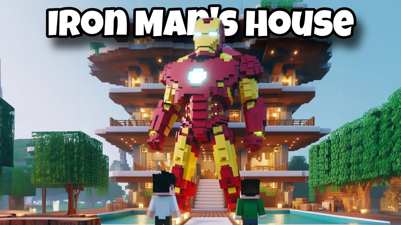 Exploring IRON MAN'S House In Minecraft! - YouTube