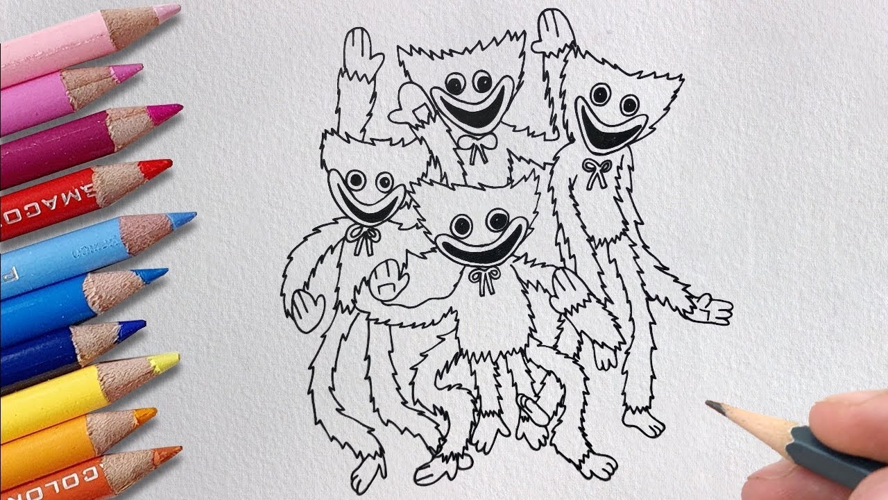 HOW TO DRAW LITTLE HUGGIES ( POPPY PLAYTIME ) - YouTube