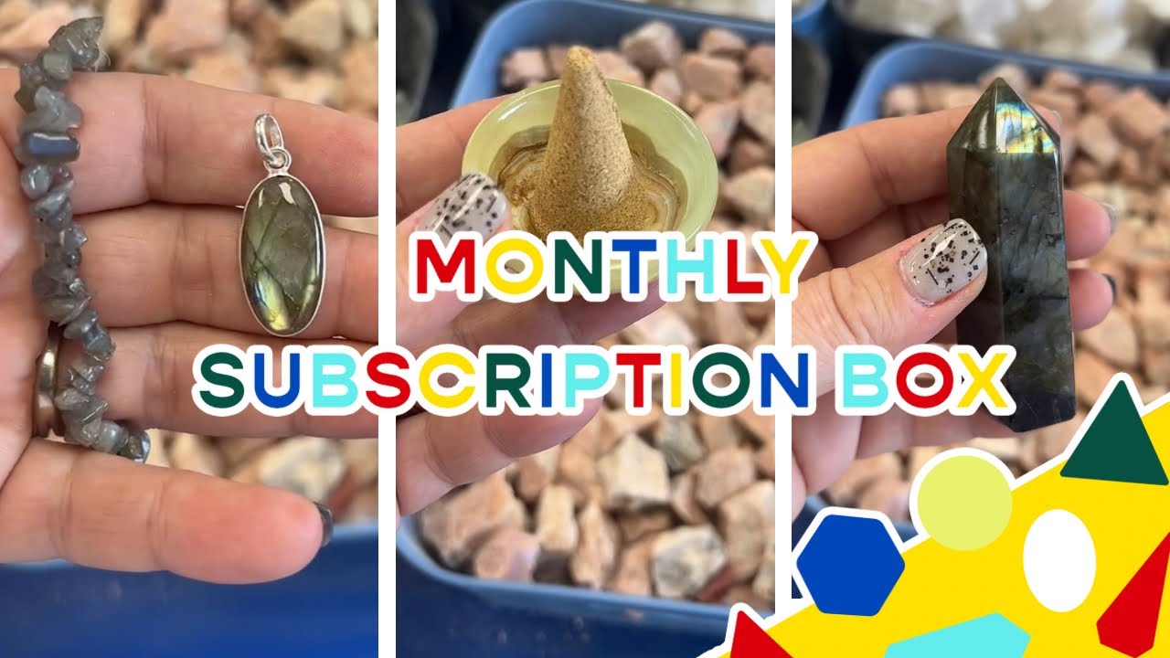 April Crystal Subscription Box. #labradorite #crystals #subscriptionbox ...