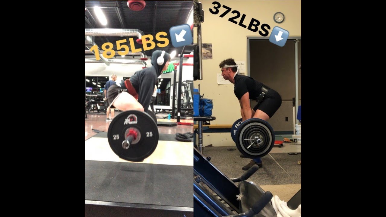 TYLER DECKER 6 MONTH DEADLIFT PROGRESSION 185LBS-372LBS 17-18 YEARS OLD ...