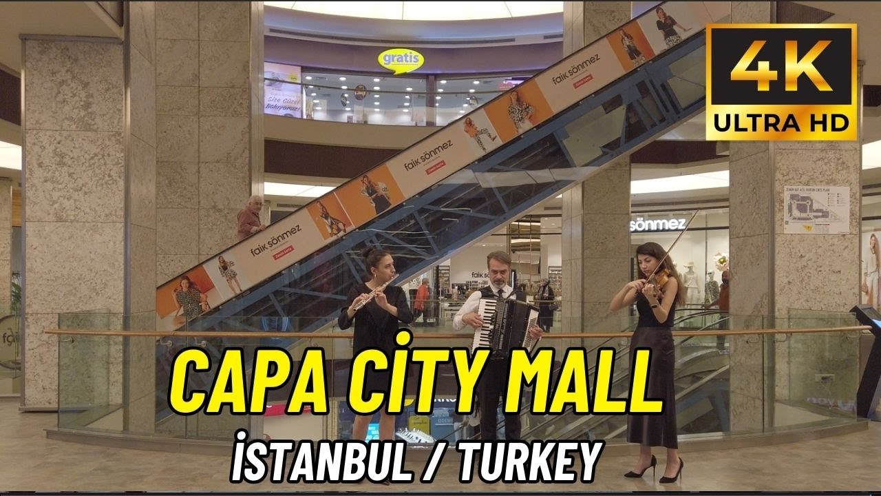 İstanbul Turkiye Bakirkoy CapaCity Mall Walking Tour [4K Ultra HD/60fps ...