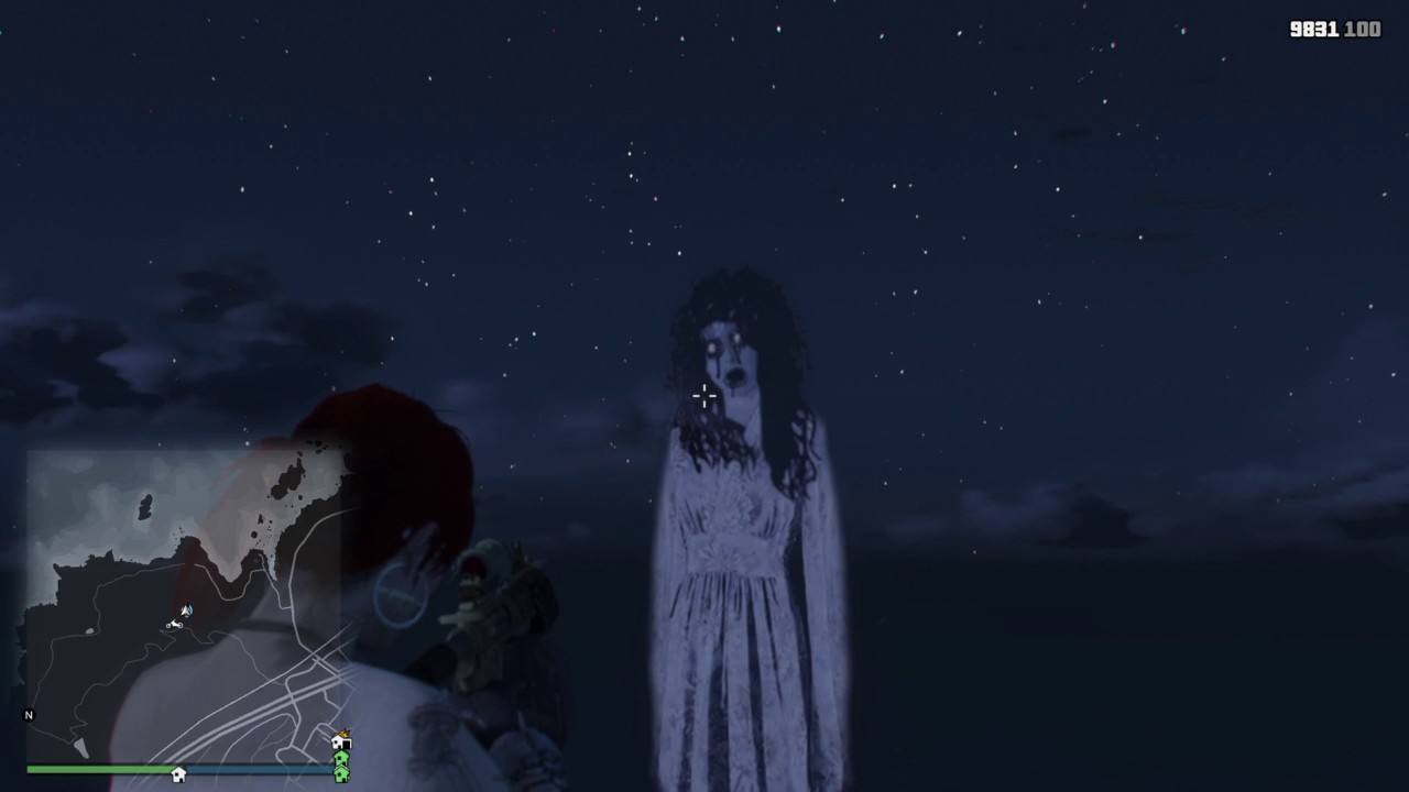 GTA 5 Online - Ghost Hunting on mt gordo - YouTube