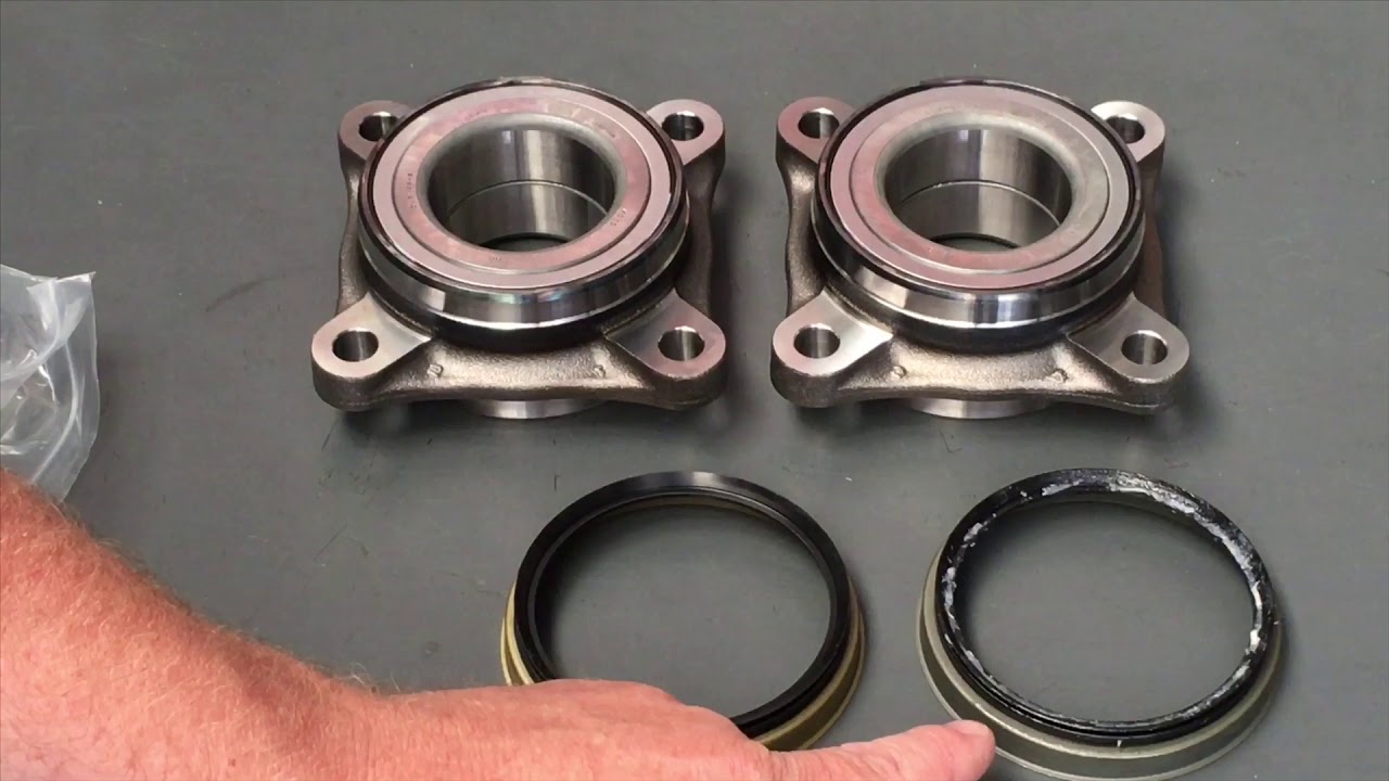 Toyota Prado front wheel bearing information - YouTube