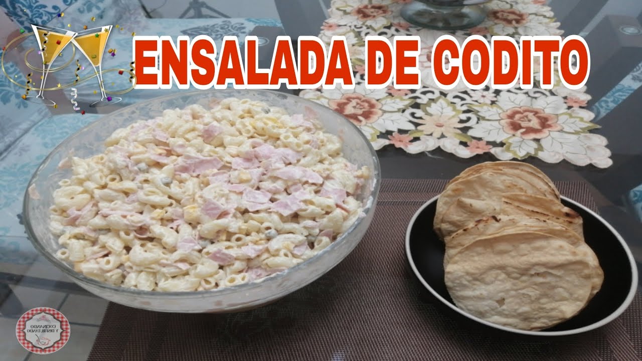 COMO PREPARAR ENSALADA DE CODITO FACILISIMA - YouTube