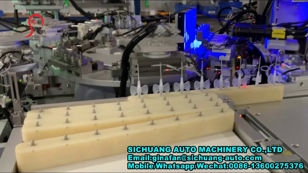 IV Catheter tip forming auto machine - YouTube