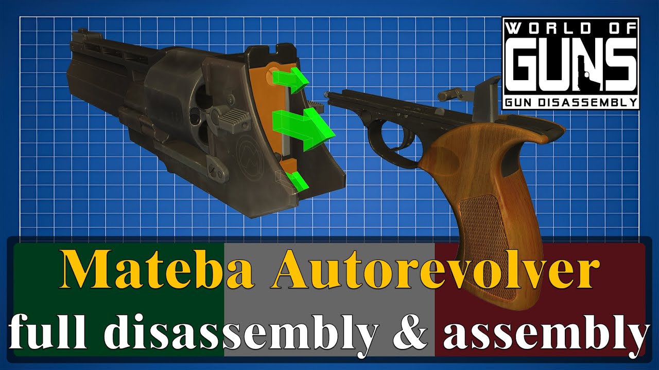 Mateba Model 6 Unica: full disassembly & assembly - YouTube