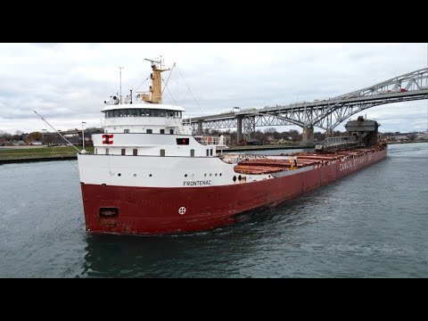 CSL FRONTENAC - Downbound Port Huron, Michigan 11-28-2024 - YouTube